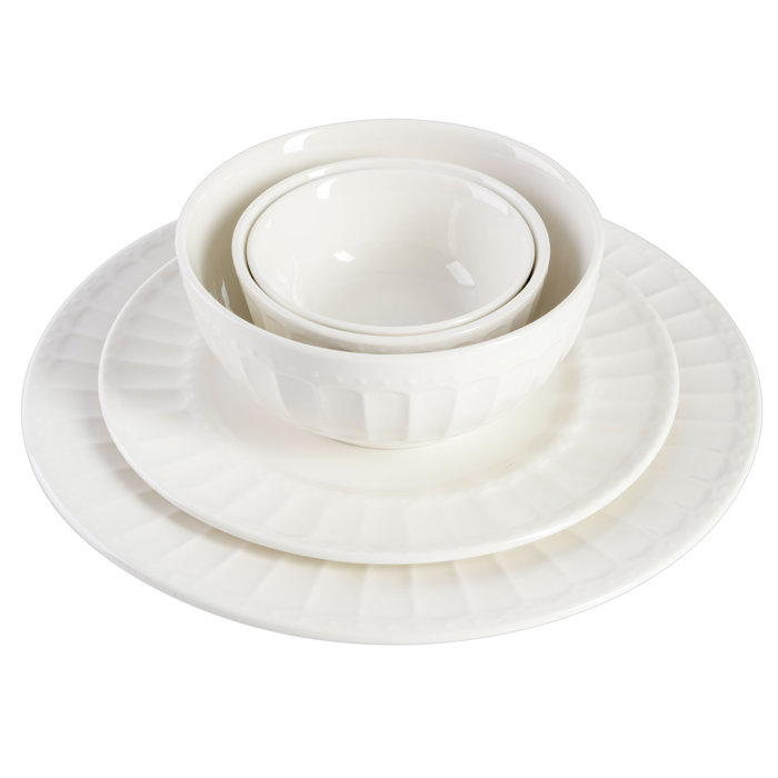 Gibson Home Gracious Dining Porcelain China Dinnerware Set - Service ...