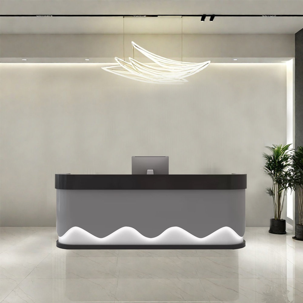 Artistic Soul XKX Premium Furniture Rectangular Modern Front Desk ...