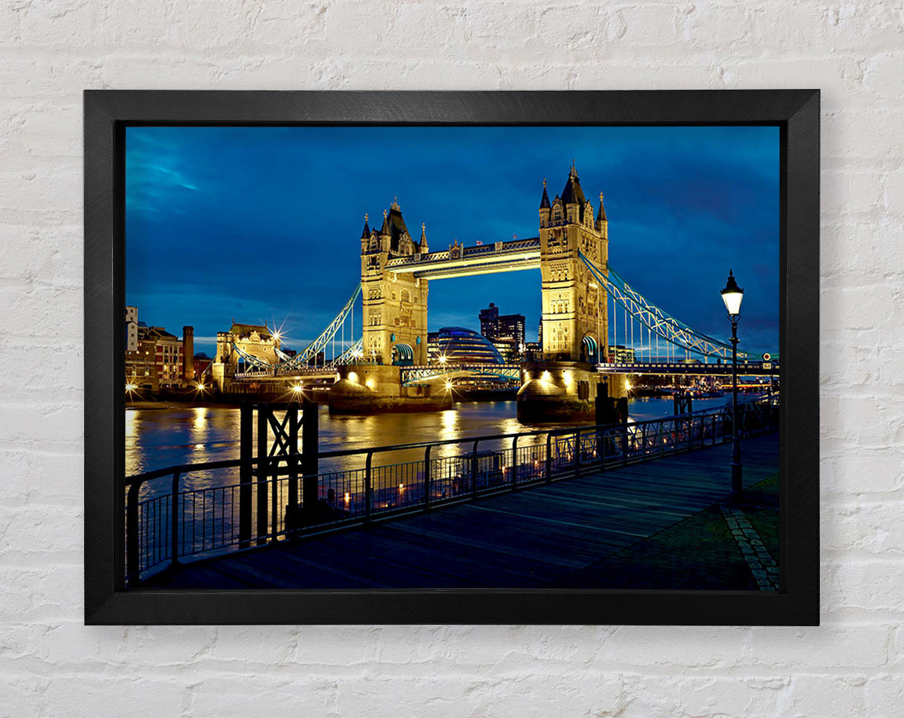 Ebern Designs London Tower Bridge Nightlight - Single Picture Frame Art ...