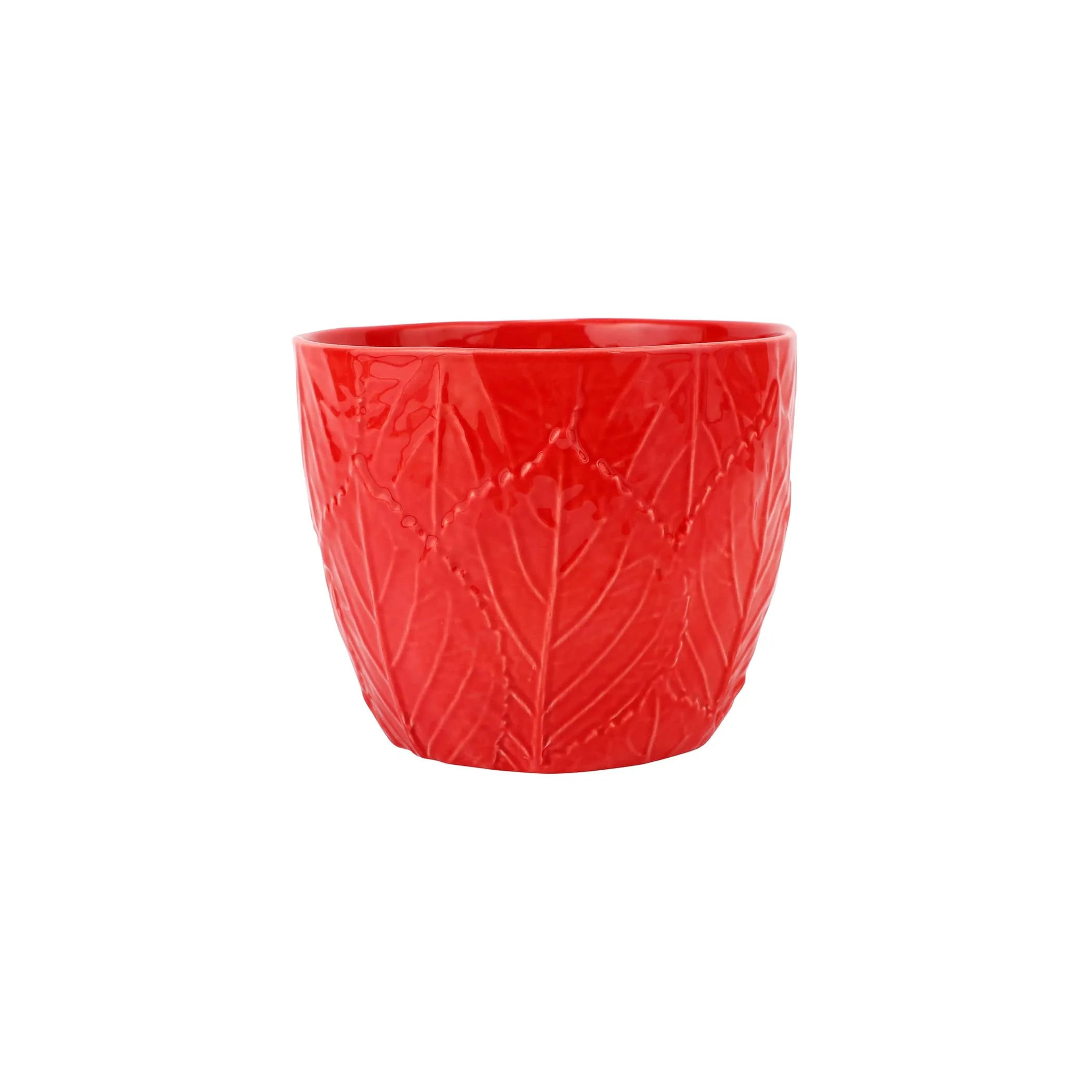 VIETRI Viva Garden Embossed Leaves Cachepot | Wayfair