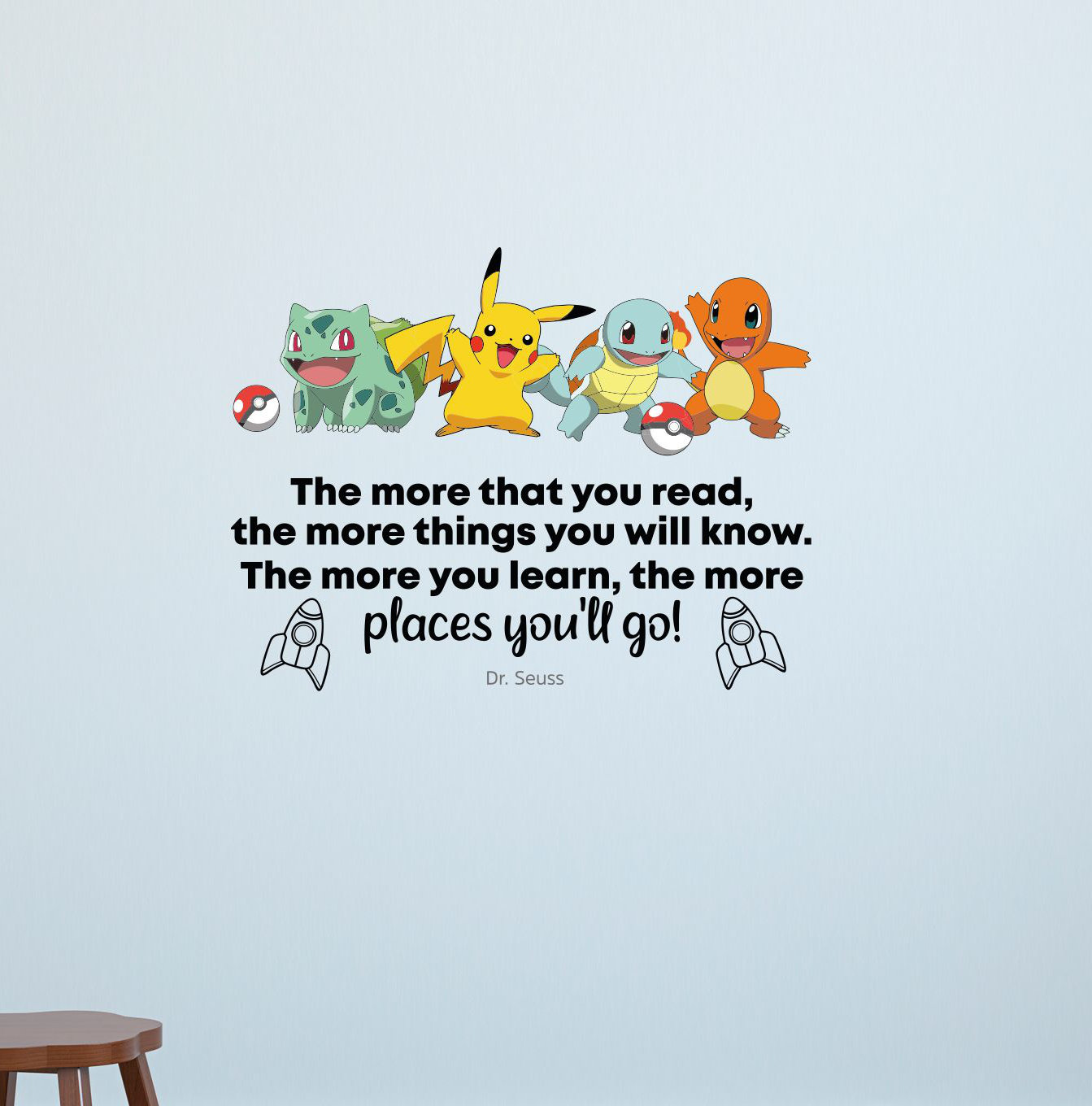 Design With Vinyl Reading Pika Poke Cute Life Quote Cartoon Quotes ...