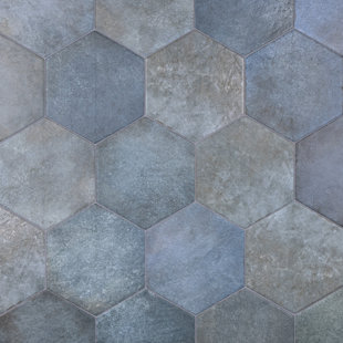 Blue Hexagon Floor & Wall Tiles | Wayfair