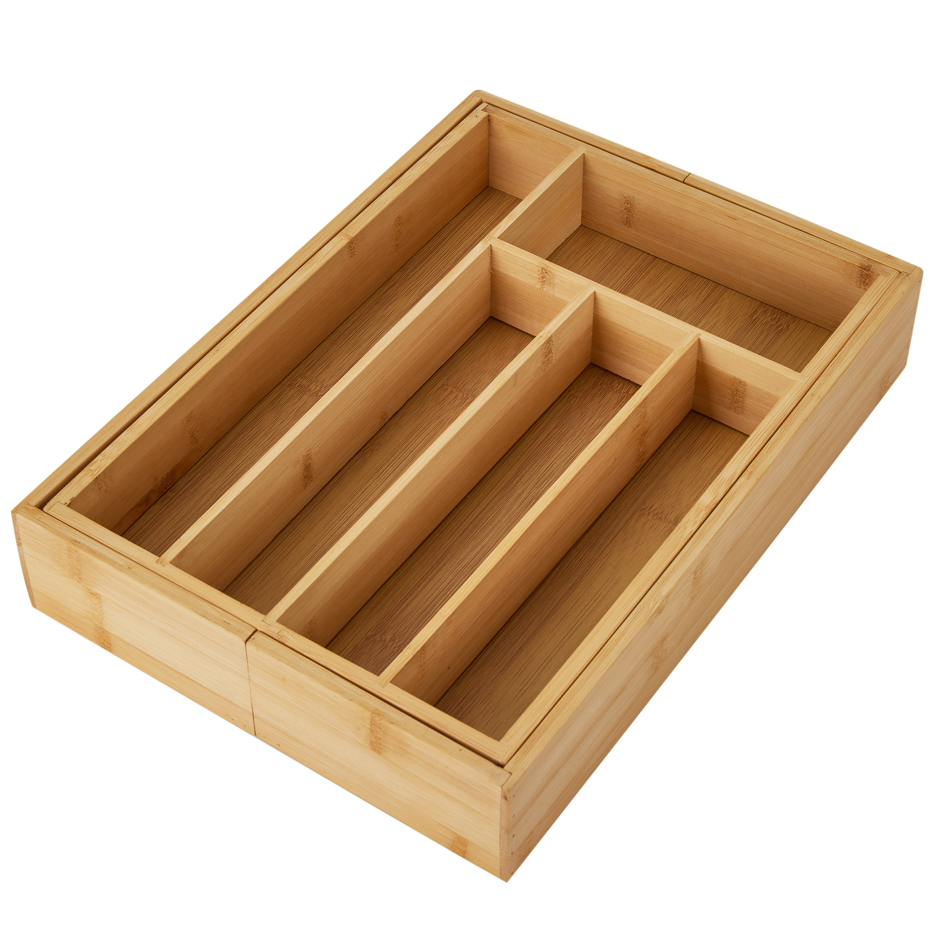 Bay Isle Home™ Bamboo Expandable Cutlery Tray | Wayfair