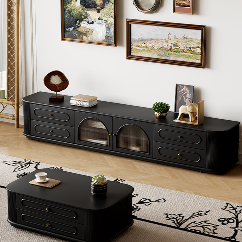 LIZIYE TV stand coffee table rounded edges | Wayfair