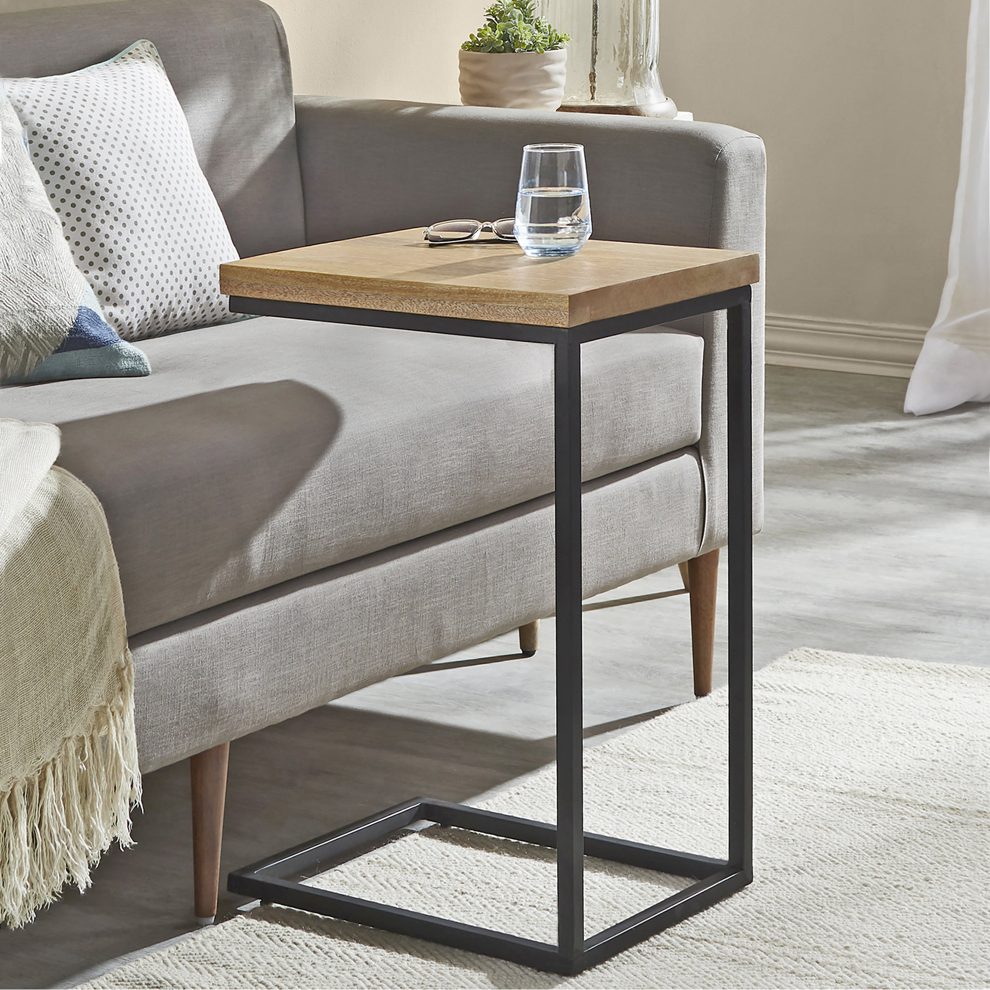 17 Stories Keavni Solid Wood Top End Table & Reviews | Wayfair