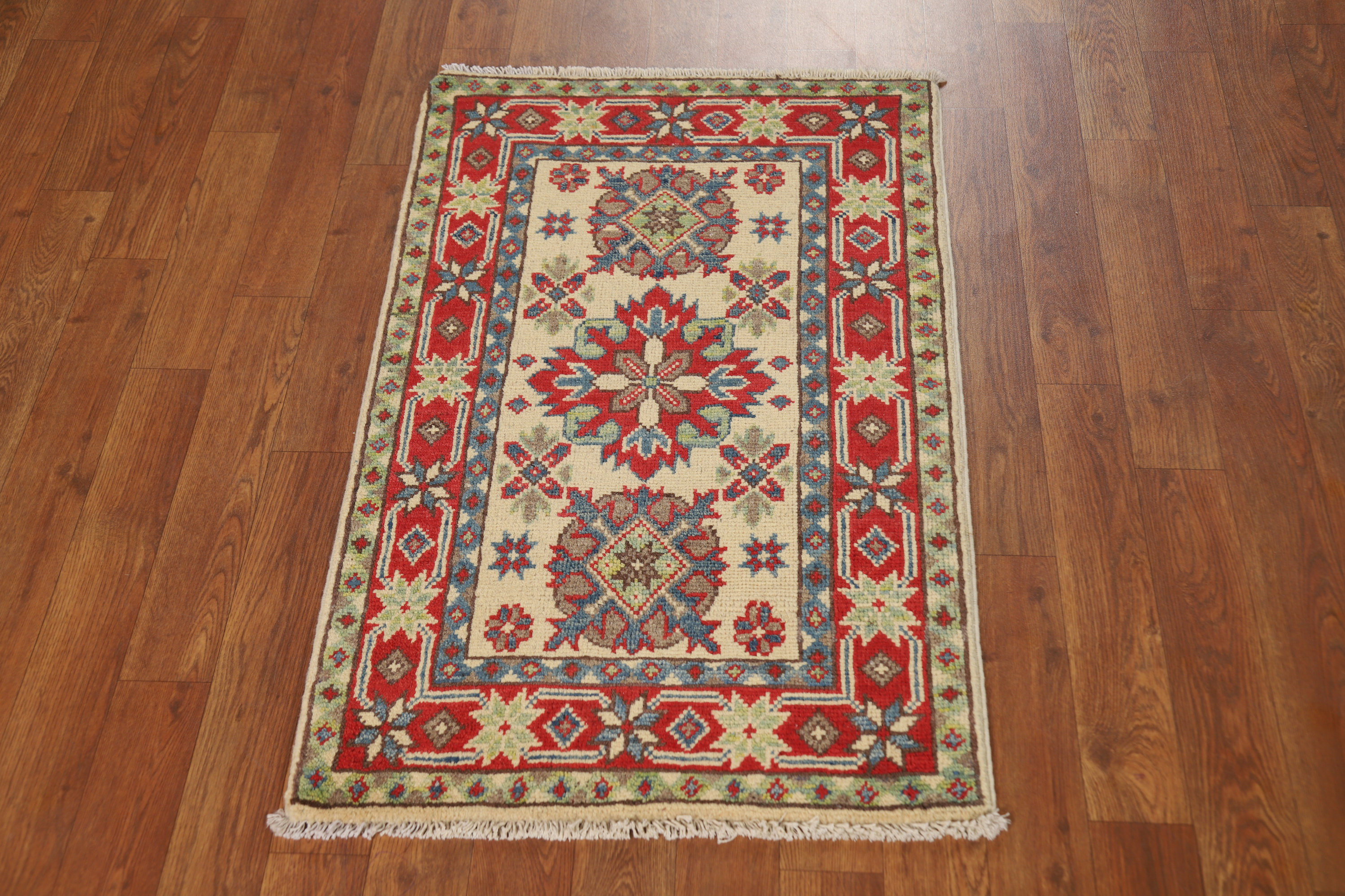 Bungalow Rose Traditional Kazak Oriental Foyer Rug 2x3 | Wayfair