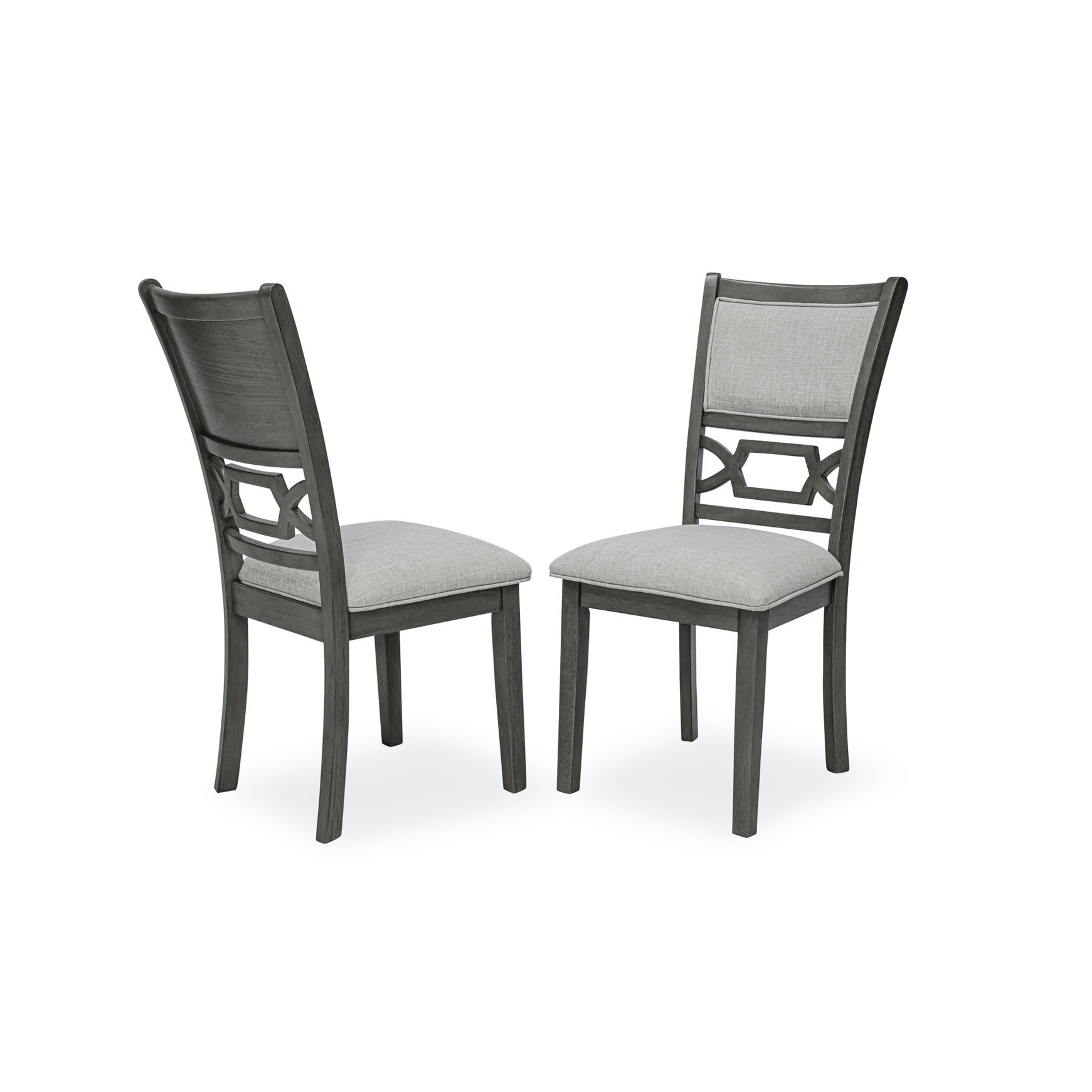 Latitude Run® Gray 6pc Dining Table Chair Bench For Room - Contemporary ...