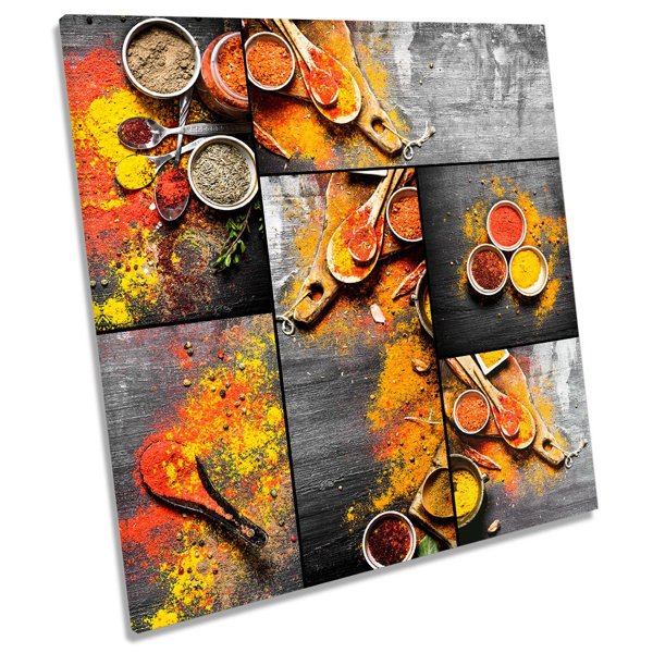 17 Stories Spices Herbs Kitchen Collage - Wrapped Canvas Art Prints ...