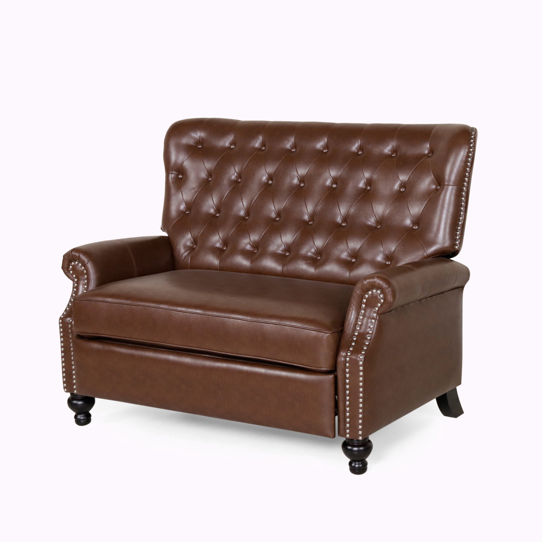 Astoria Grand Jesper 50'' Faux Leather Rolled Arms Reclining Sofa | Wayfair