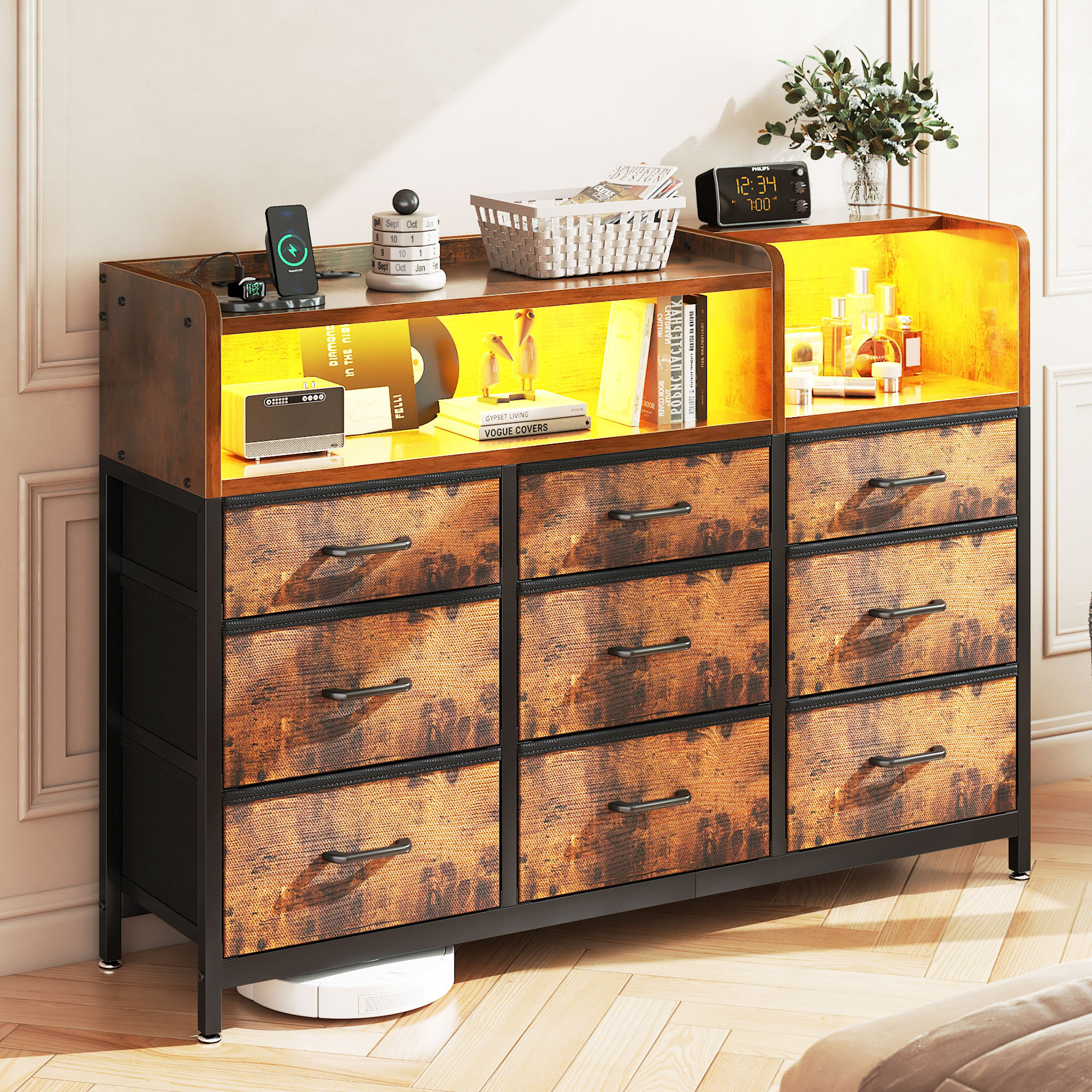 Wrought Studio™ Storage Dressers With Built-in Power Outlets, Storage ...
