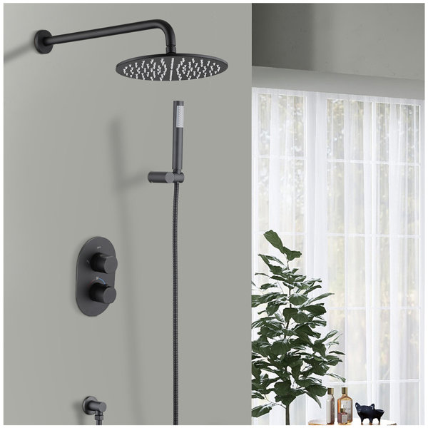 Vinura Complete Shower System with Rough in-Valve - Wayfair Canada