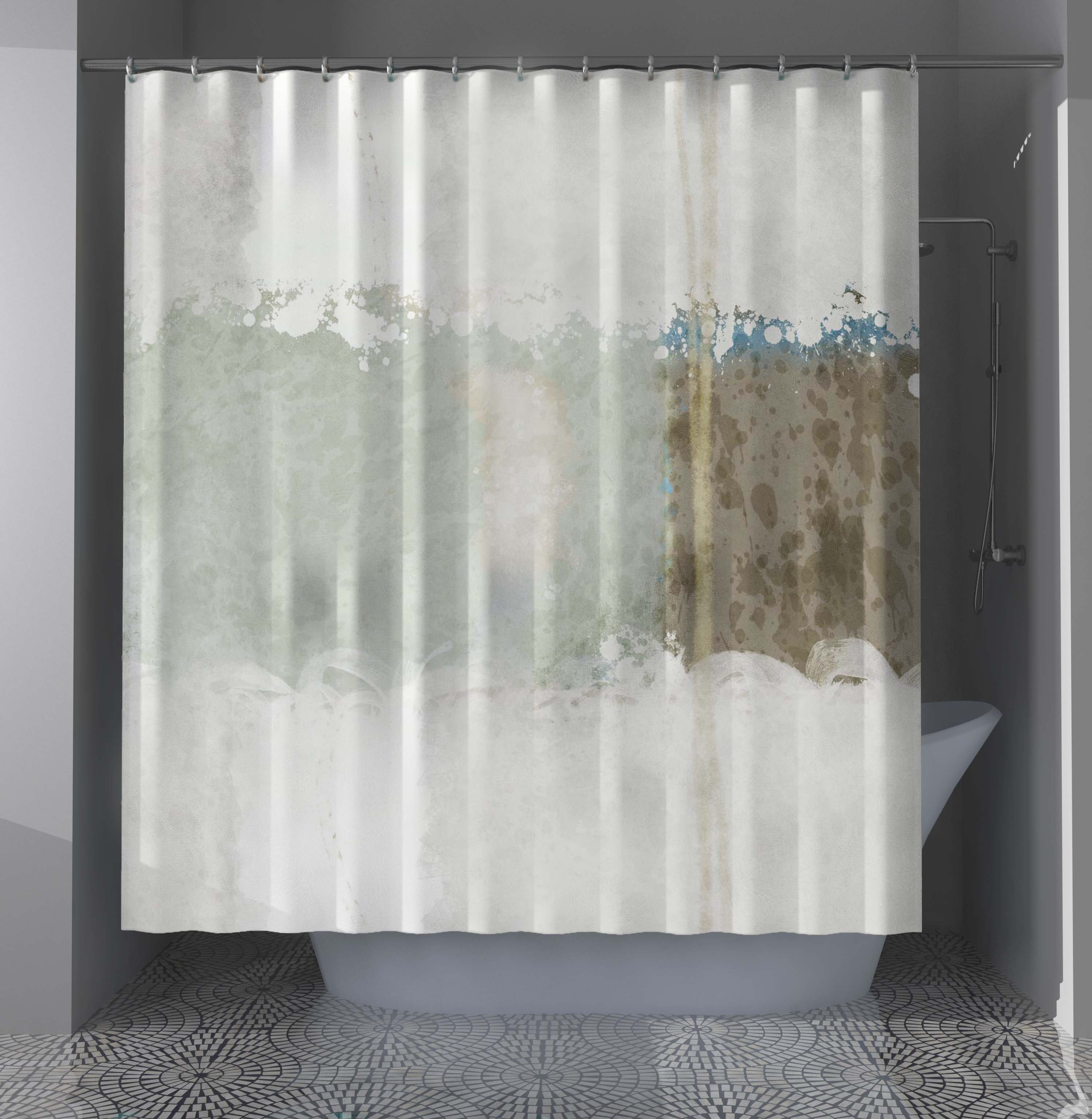 East Urban Home Artrell Abstract Shower Curtain | Wayfair