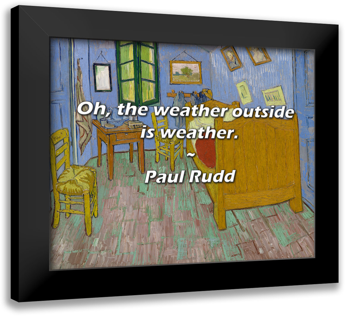 Latitude Run® Paul Rudd Quote: Oh, the weather outside is weather ...