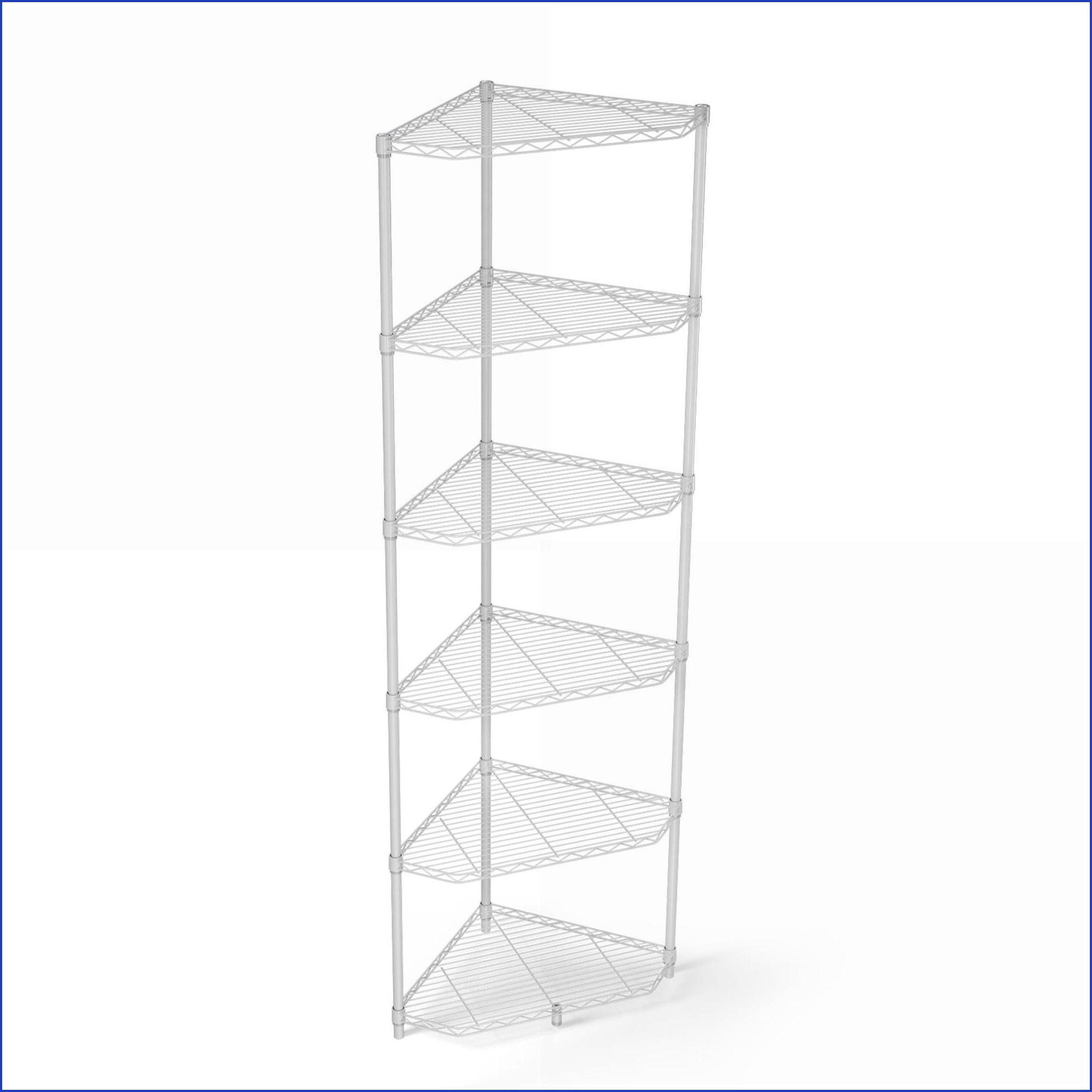 Latitude Run® Floating Shelf Unit, 5-Shelf Modern Snow White Wall ...