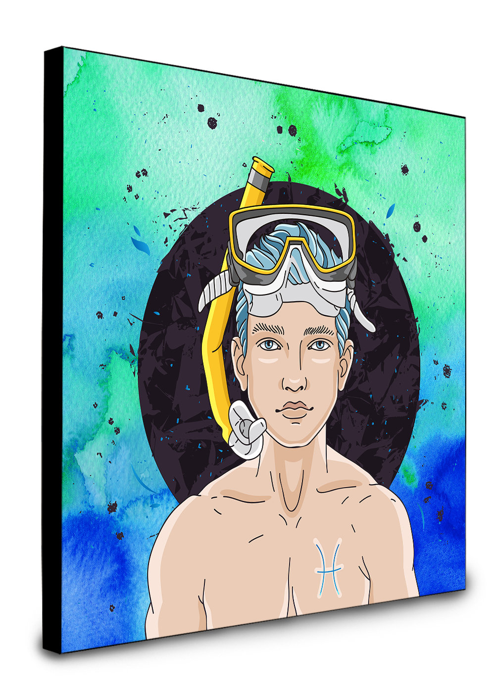 Harriet Bee Charmine Pisces Zodiac Sign Artwork Wall Panel - Wayfair Canada