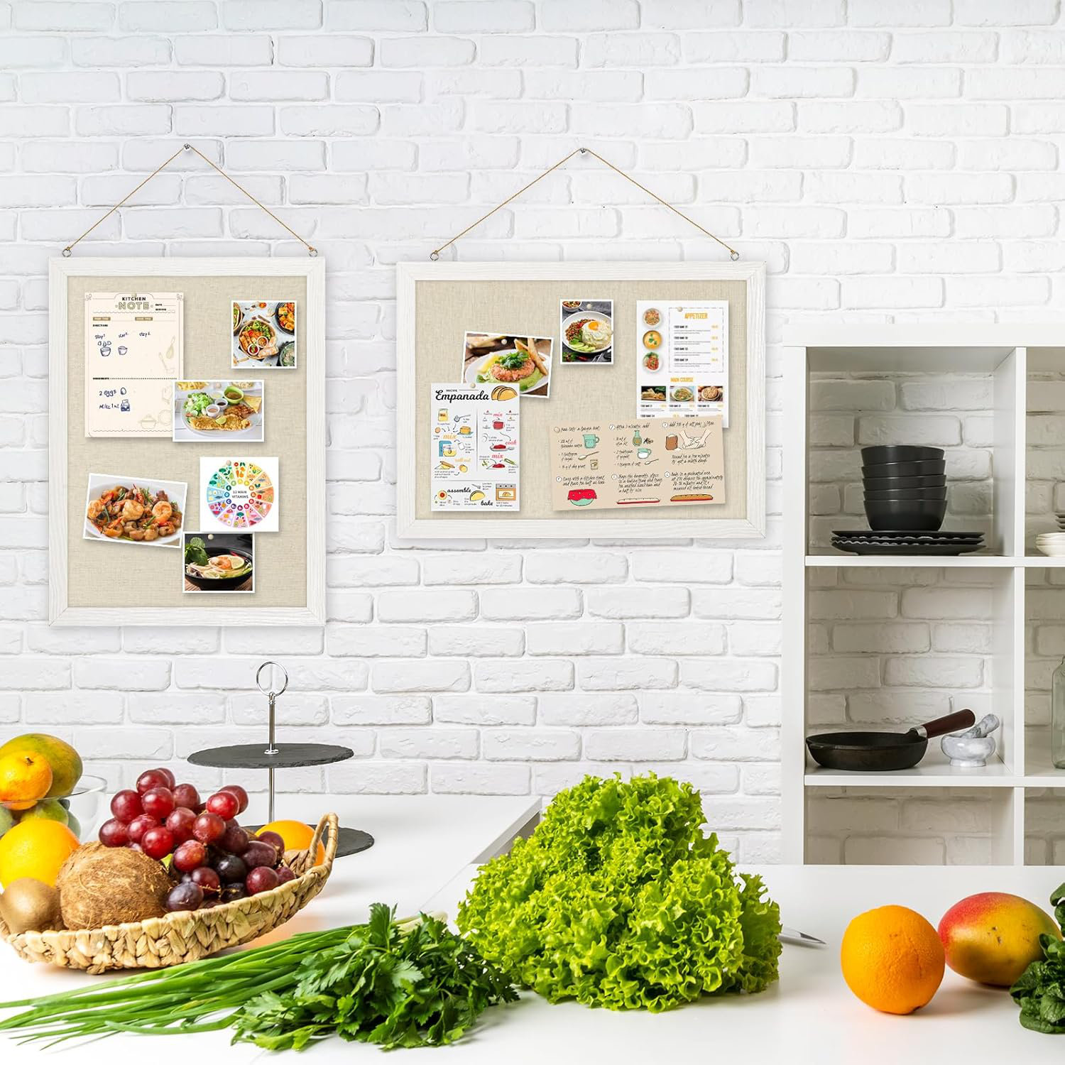 Inbox Zero Bulletin Boards With Linen 2-Pack 16''X 12'' Cork Board For ...