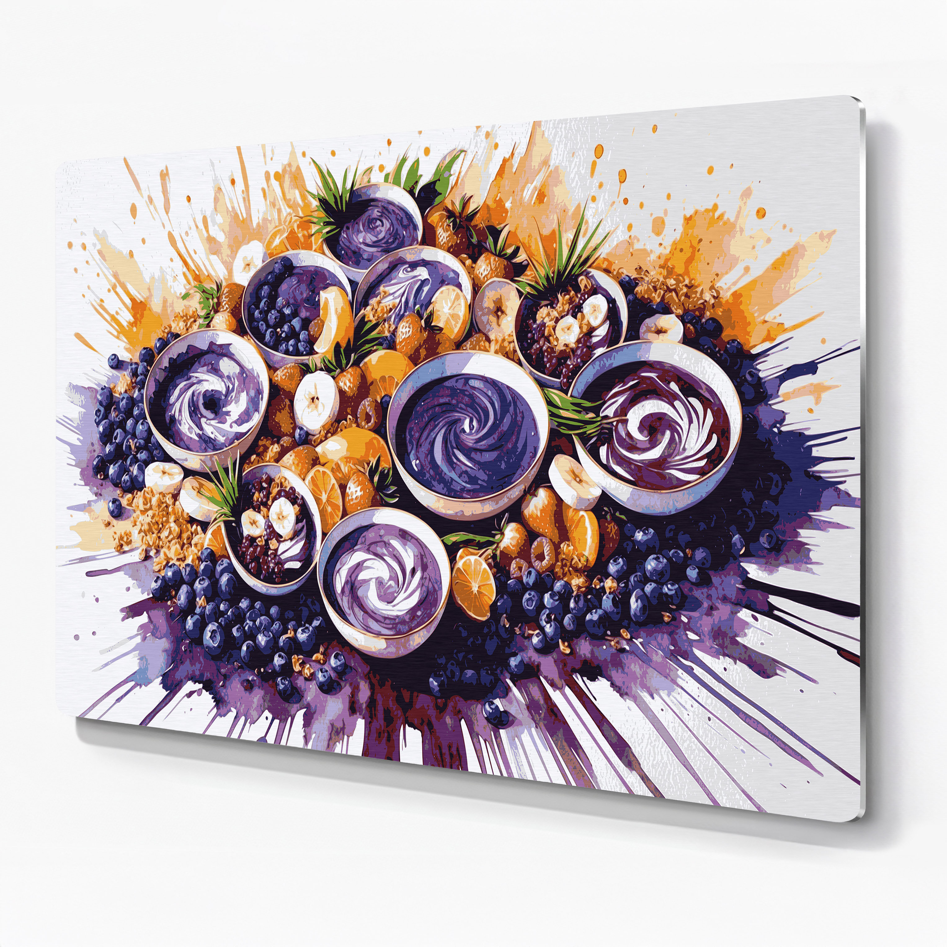 Orren Ellis Desserts Acai bowls Grey Metal Wall Art - Wayfair Canada