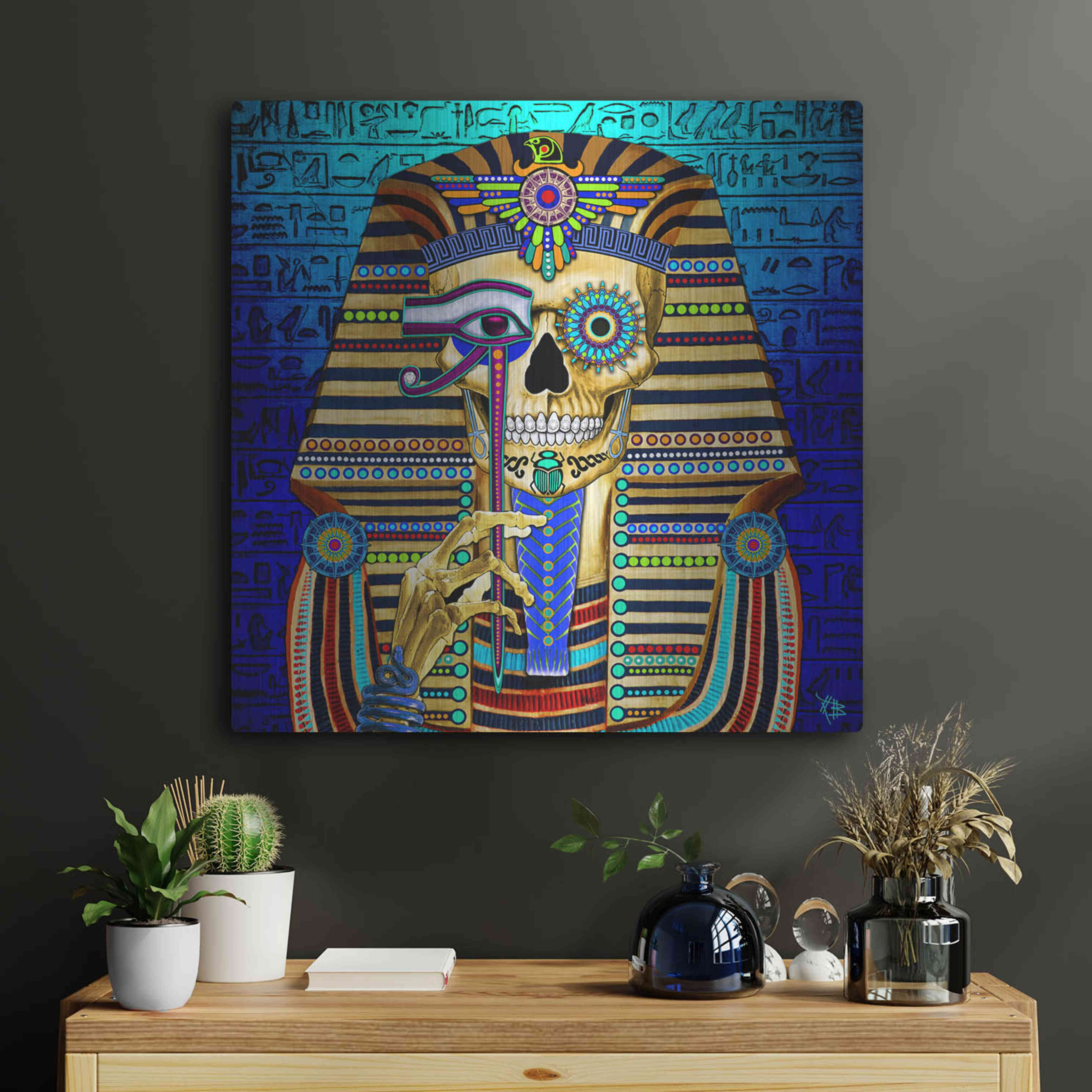 Luxe Metal Art 'Funky Bone Pharaoh' By Fusion Idol " Funky Bone Pharaoh ...