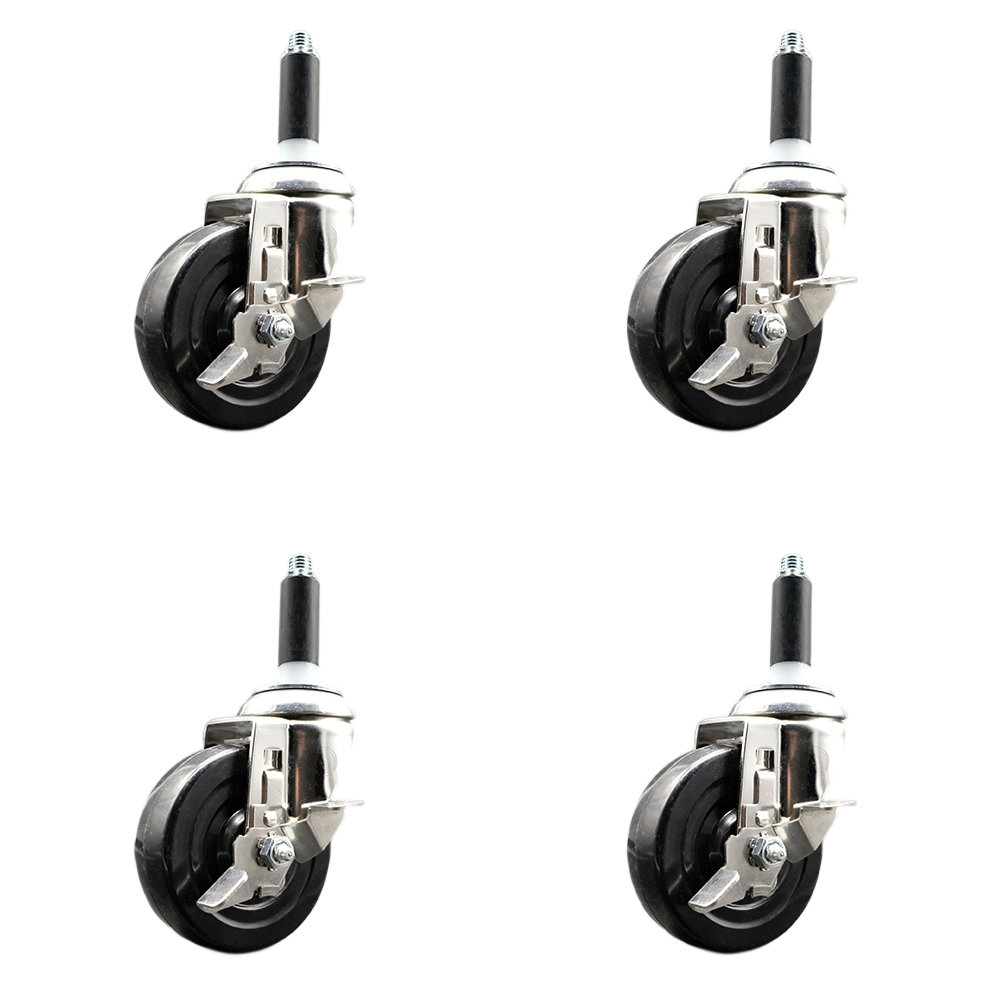 Service Caster Soft Rubber Casters | Wayfair