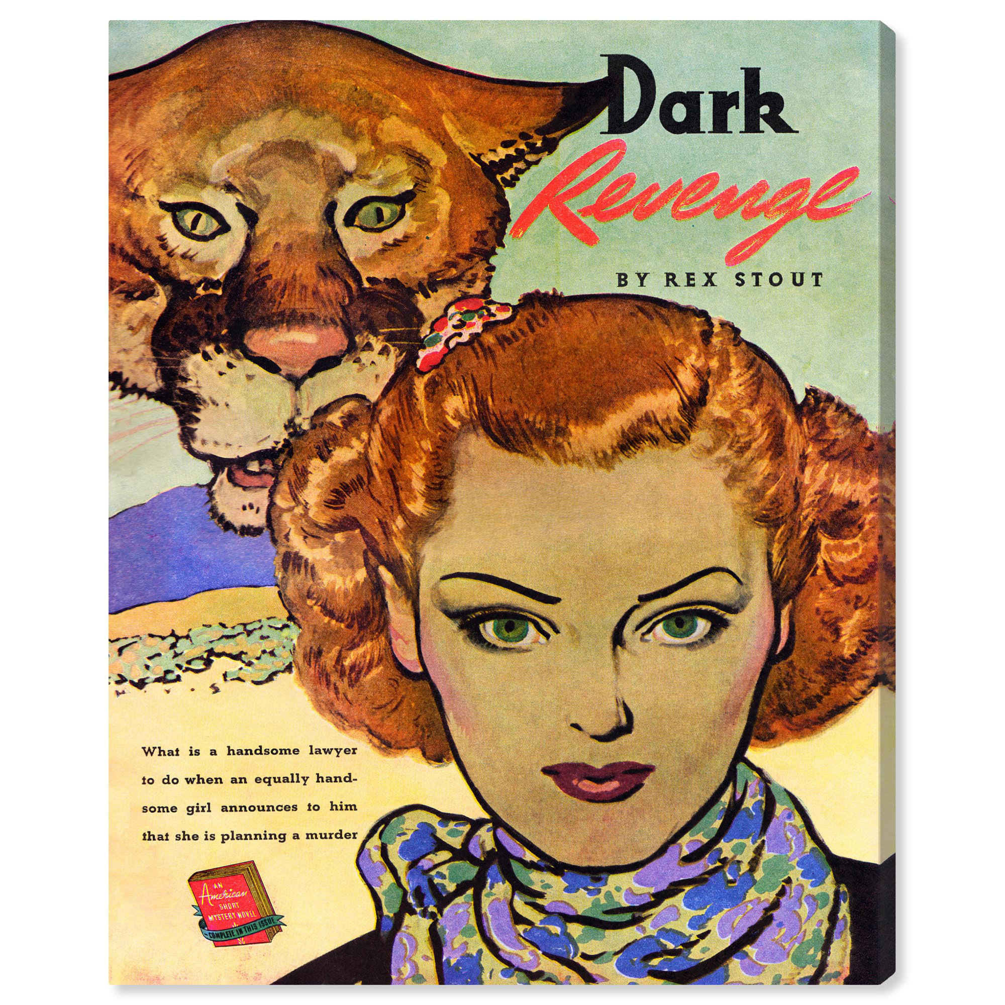 Art Remedy Dark Revenge Book 1939 Canvas Vintage Posters by Art Remedy ...