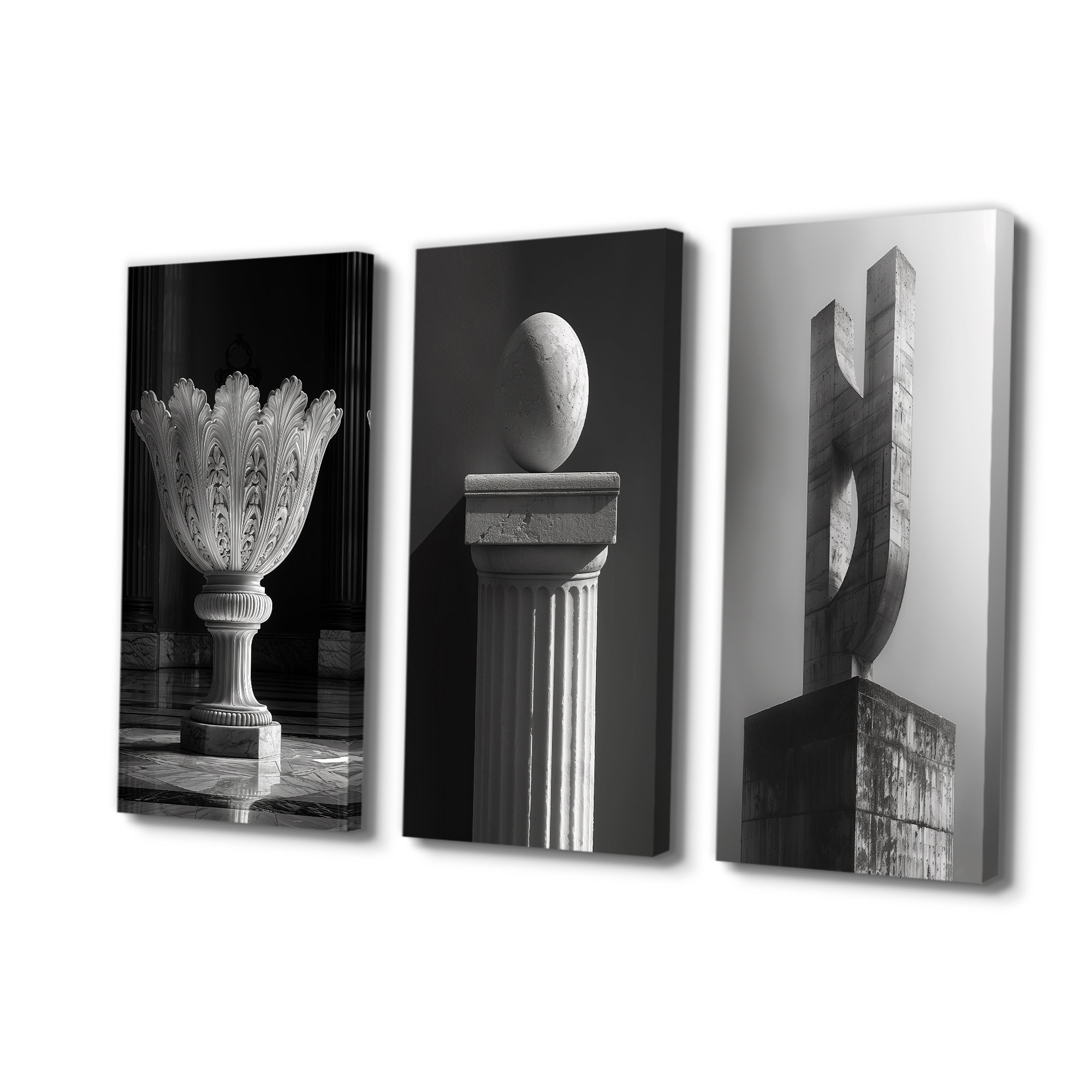 Latitude Run® Monochrome Grey Architectural Artistry Monument Photo I ...