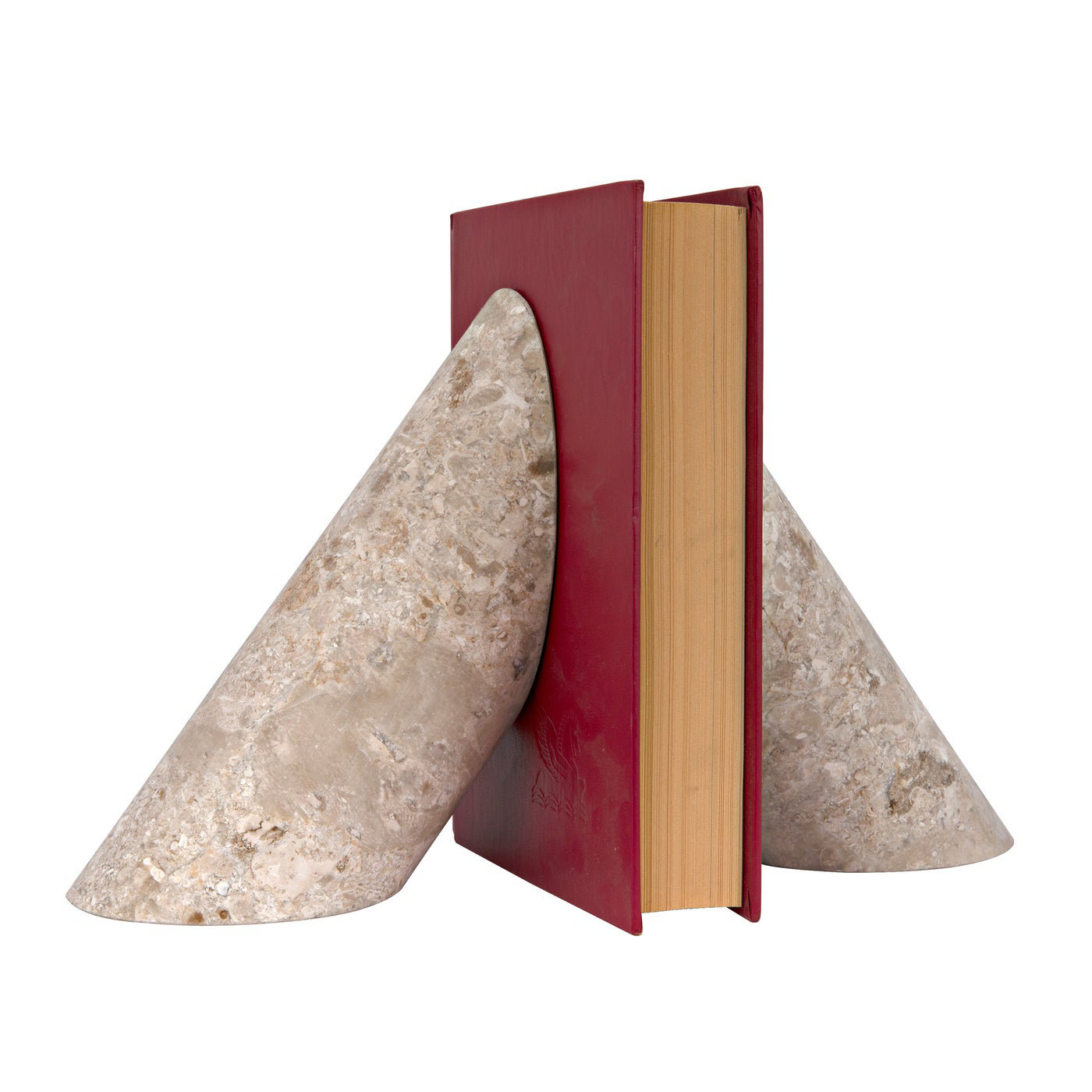 Noir Architectural Bookends, White Marble - Wayfair Canada