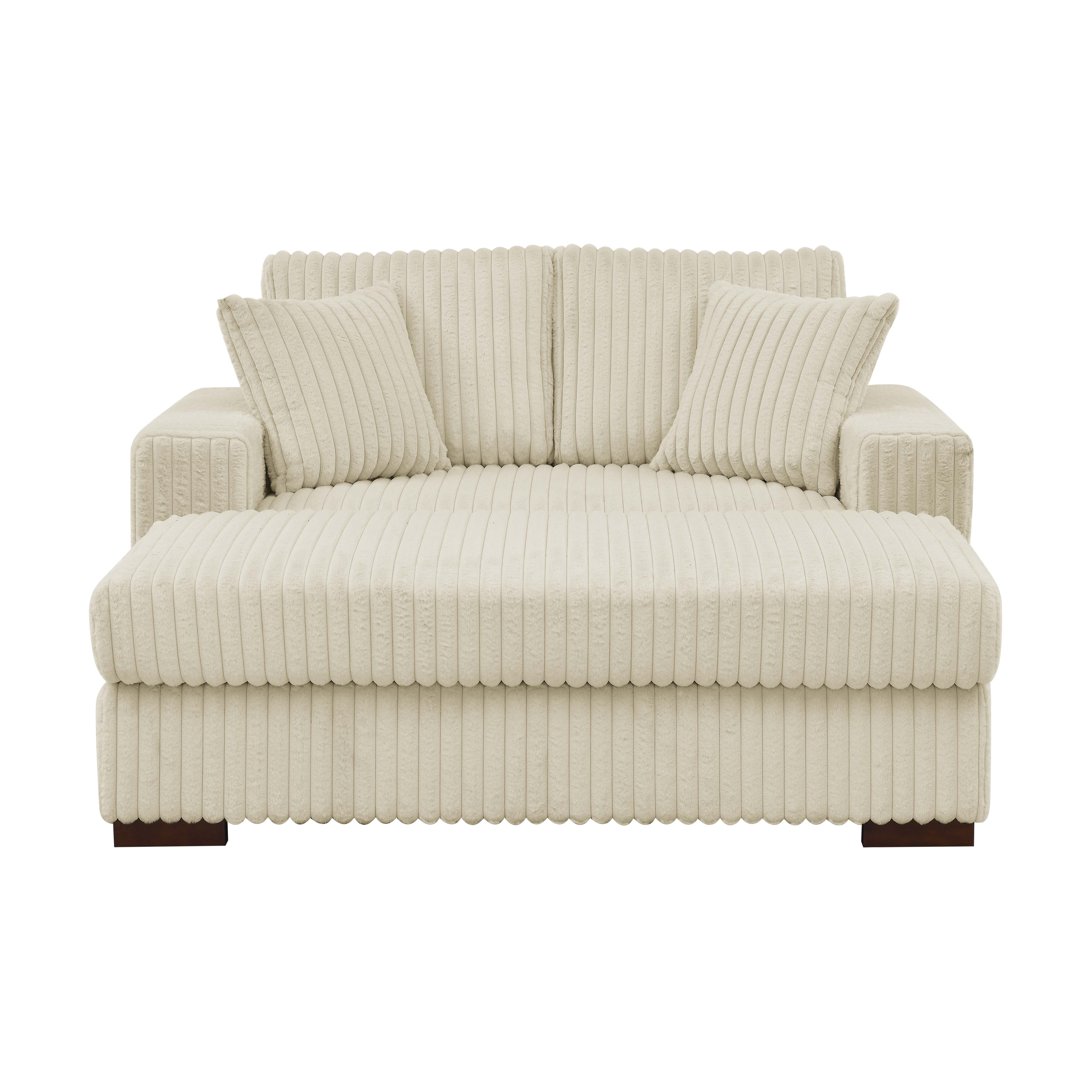Latitude Run® Corduroy Ridge Oversized Chaise Lounge & Reviews | Wayfair
