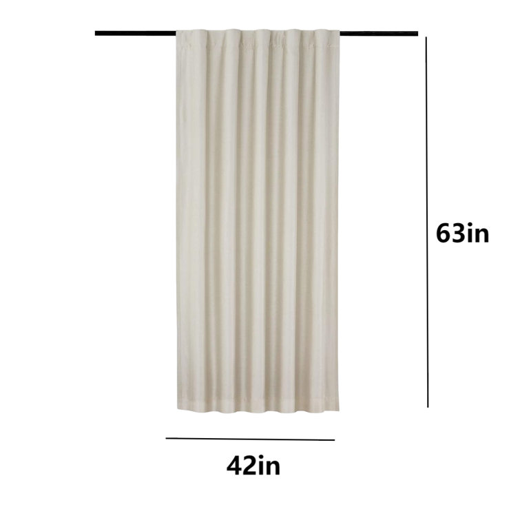 Ebern Designs Lili-Lu Acetate Silk Fabric Curtains / Drapes Panel ...