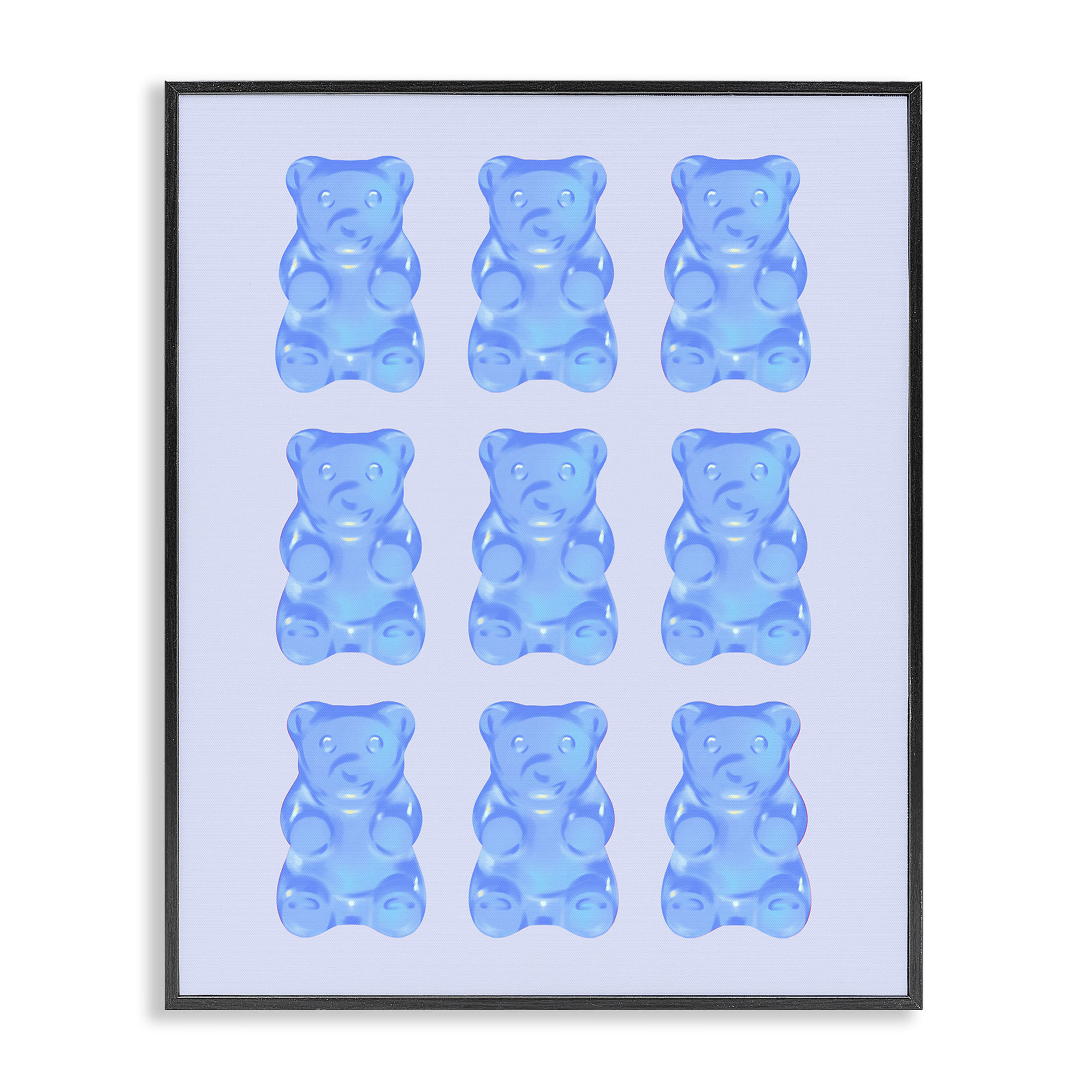 Ebern Designs «Blue Candy Bears», estampe numérique de House of Lulu ...