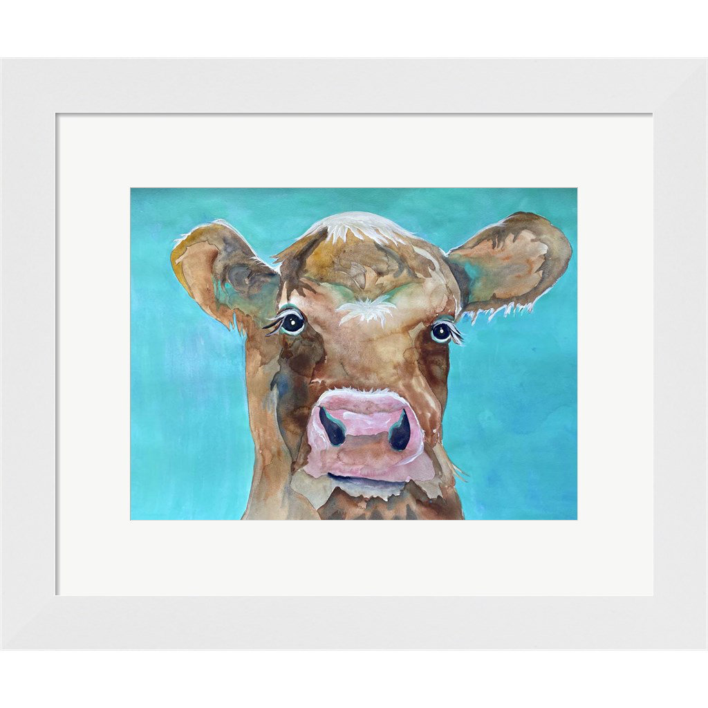 August Grove® " Gazing Cow 1 " by Doris Charest | Wayfair