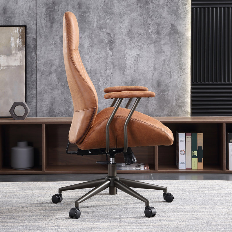 Inbox Zero Faux Leather Executive Chair & Reviews | Wayfair