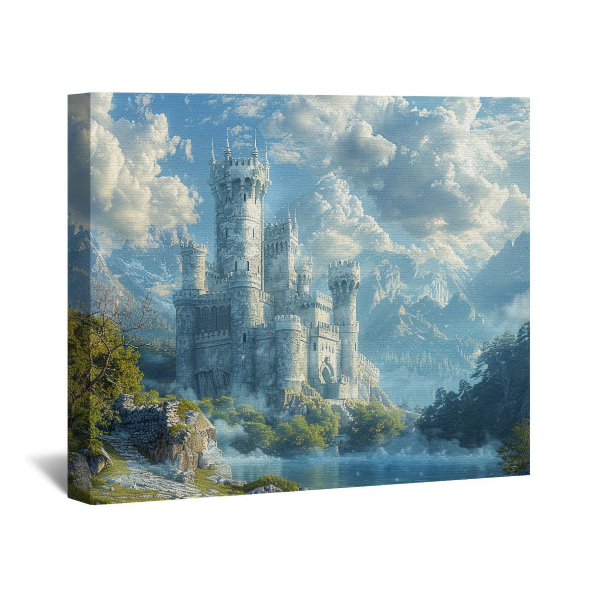 Winston Porter " Castle " on Canvas | Wayfair