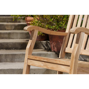 Tortuga Outdoor Jakarta 3pc Teak Rocker Set | Wayfair