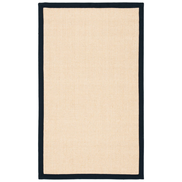 Birch Lane™ Auckland Jute Maize/Black Area Rug & Reviews | Wayfair