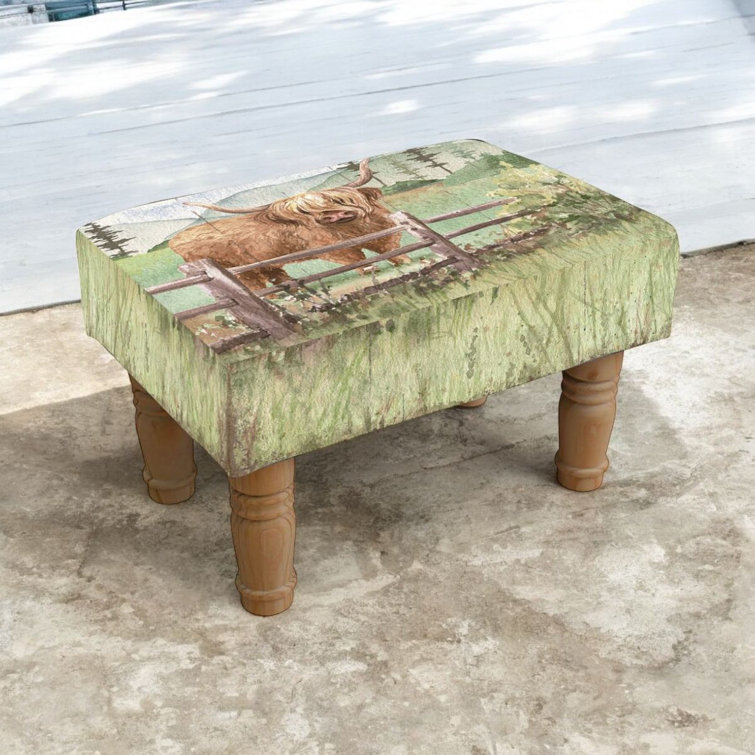 Brambly Cottage Khris 40cm Wide Rectangle No Pattern Footstool Ottoman ...