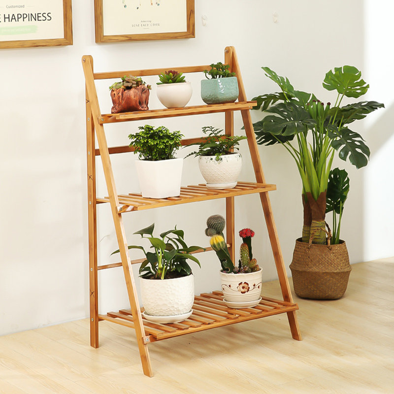 Arlmont & Co. Asukulu Wood Weather Resistant Plant Stand & Reviews ...