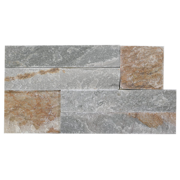 The Tile Square SAMPLE-Quartzite Stacked Stone Mosaic Wall Tile | AllModern