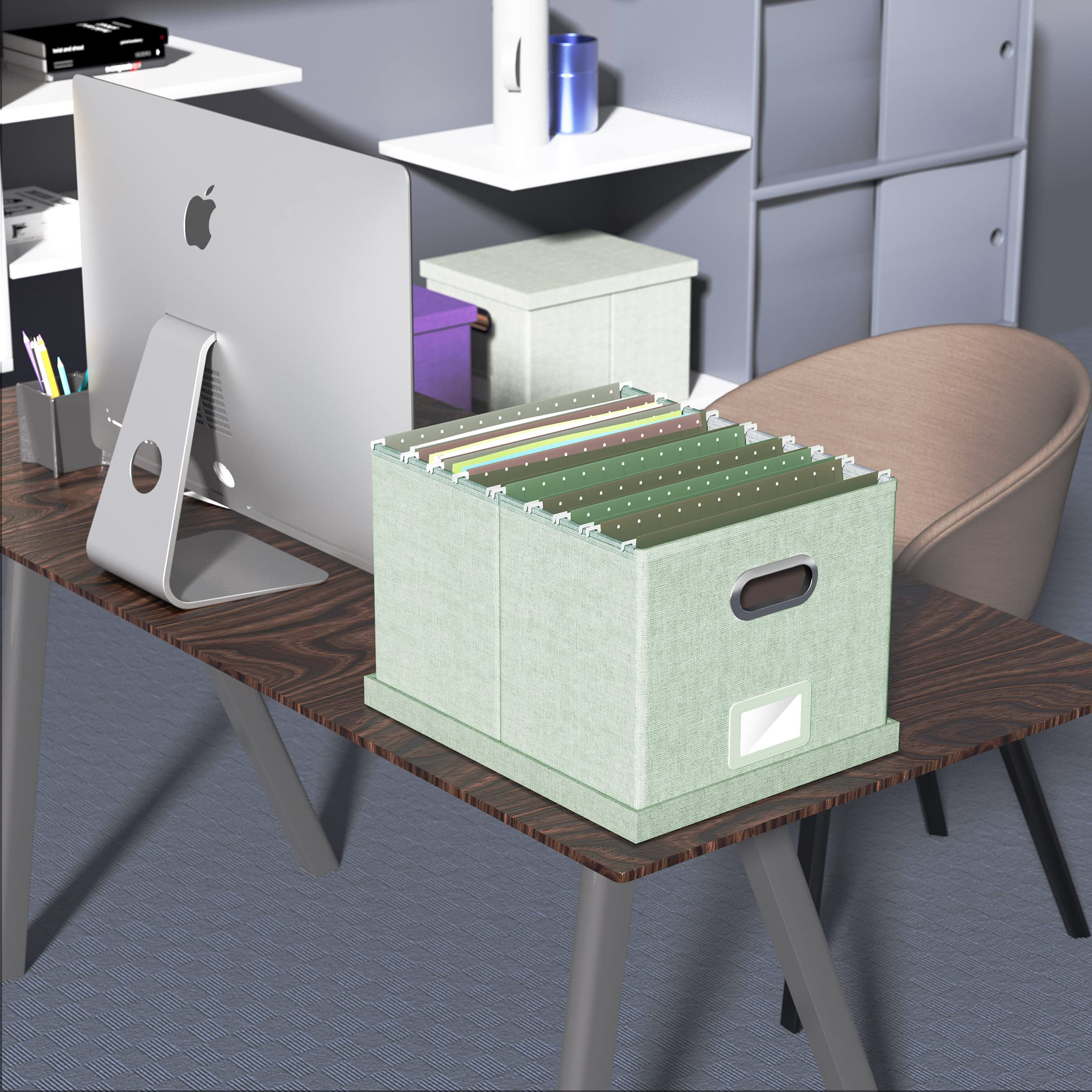 Fish hunter File Organizer Box,Filing Box With Lid,File Box For Letter ...