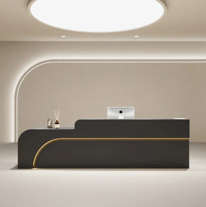 Glamour Furnishings Aesthetic Reception Counter—Small Workshop ...