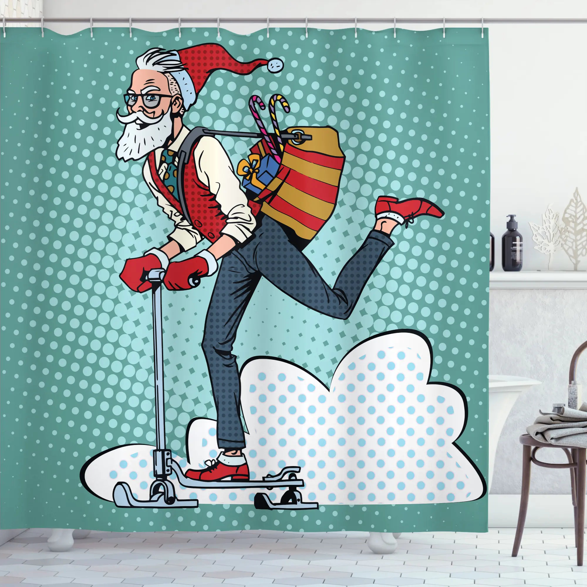 East Urban Home Indie Shower Curtain Set + Hooks | Wayfair