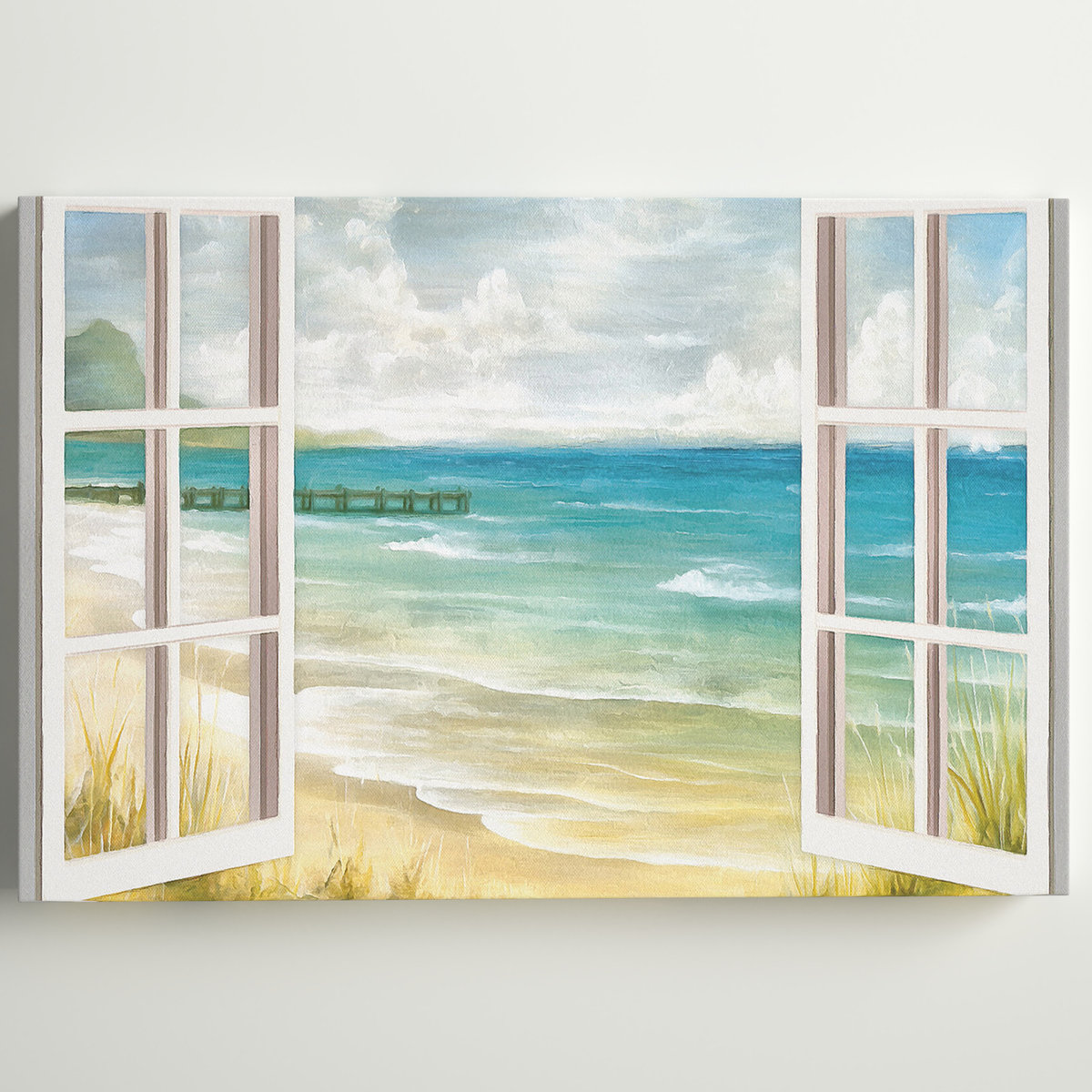 Sand & Stable™ Open Windows to Beach Paradise' - Wrapped Canvas Print ...