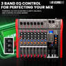 5 Core Audio Mixer DJ Equipment Digital Sound Board Karaoke XLR Mixers ...
