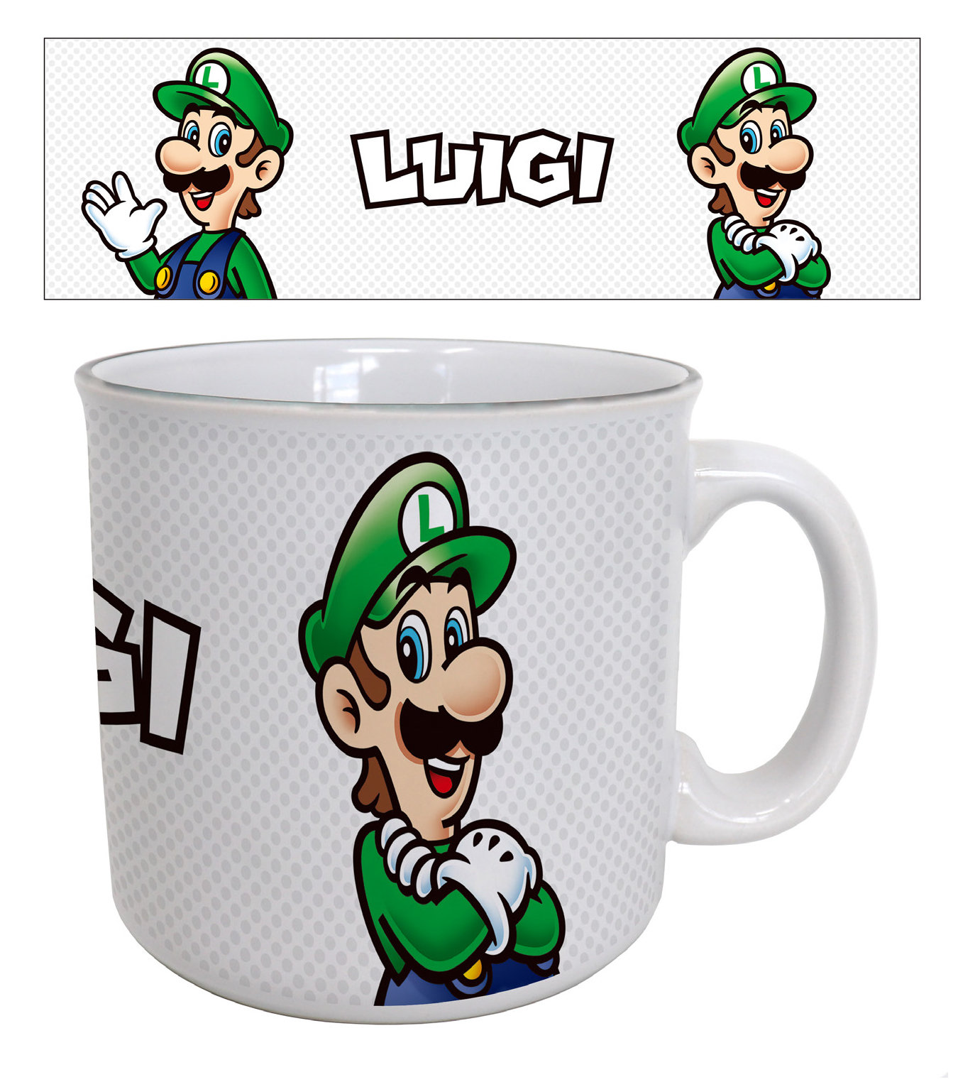 Pyramid America Super Mario - Luigi-Name 20oz. Camper Mug | Wayfair