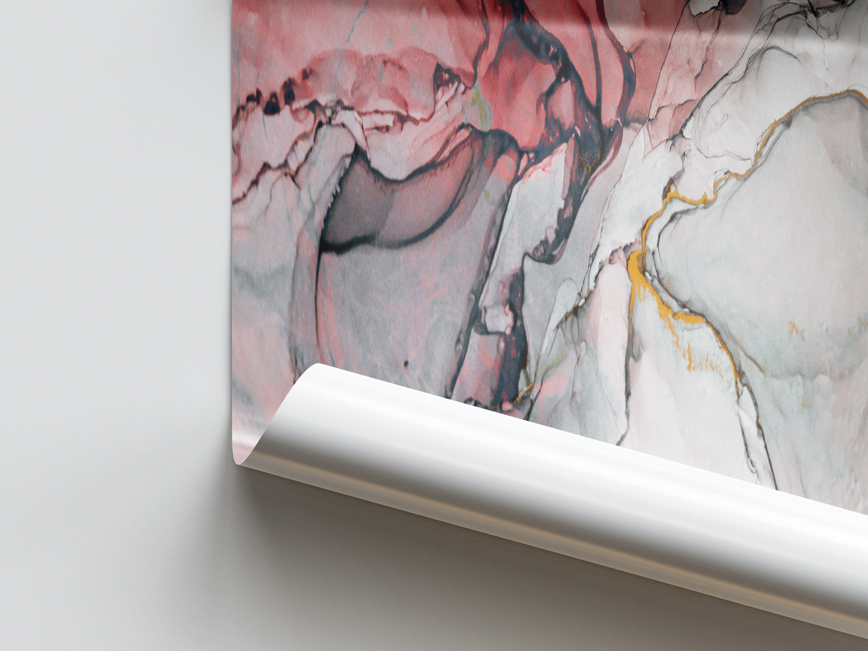 Wade Logan® Alcohol Ink Wall Art, Modern Poster, ContemporaryMarble ...