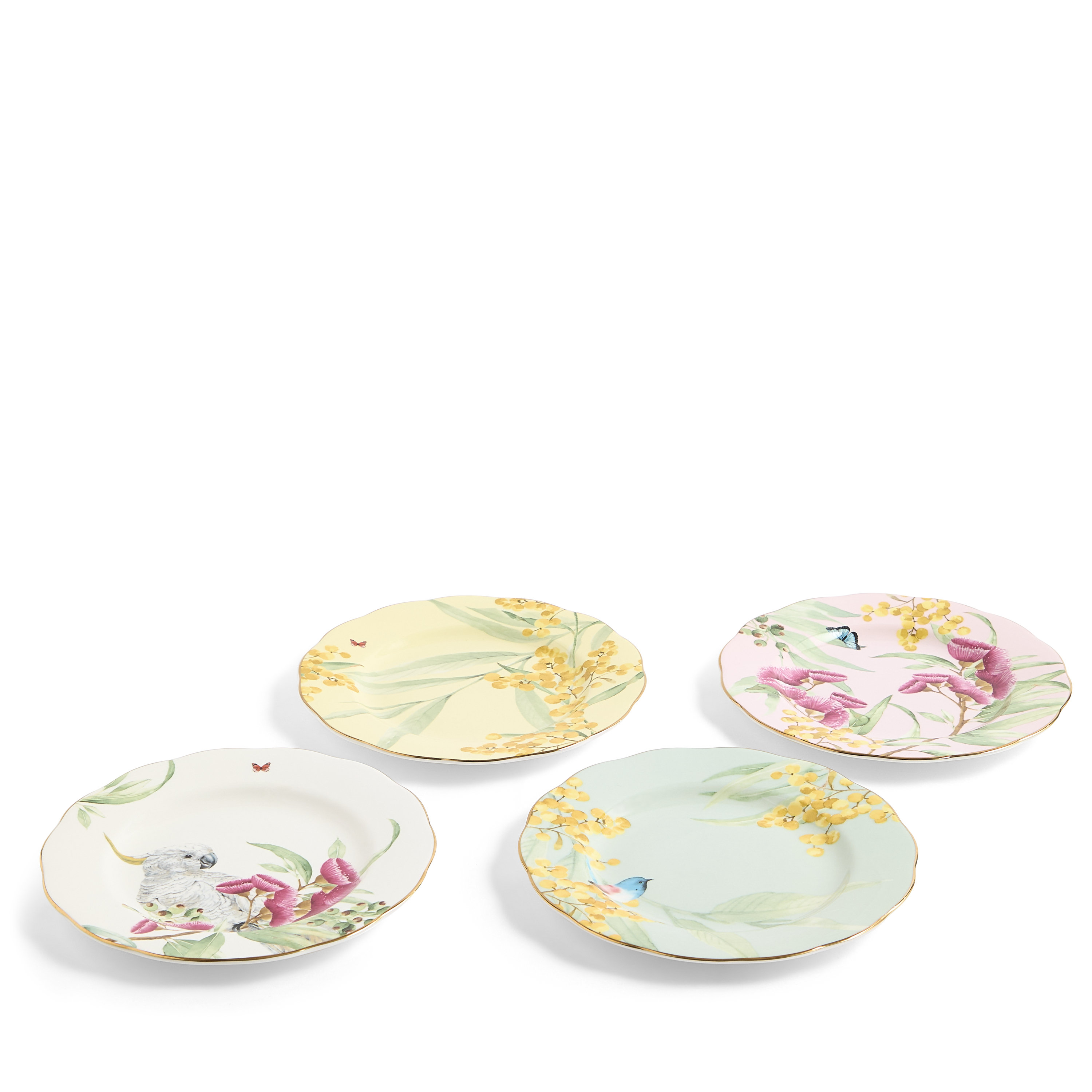 Royal Albert Miranda Kerr Australiana Plate 7.9in Mixed Set of 4 | Wayfair