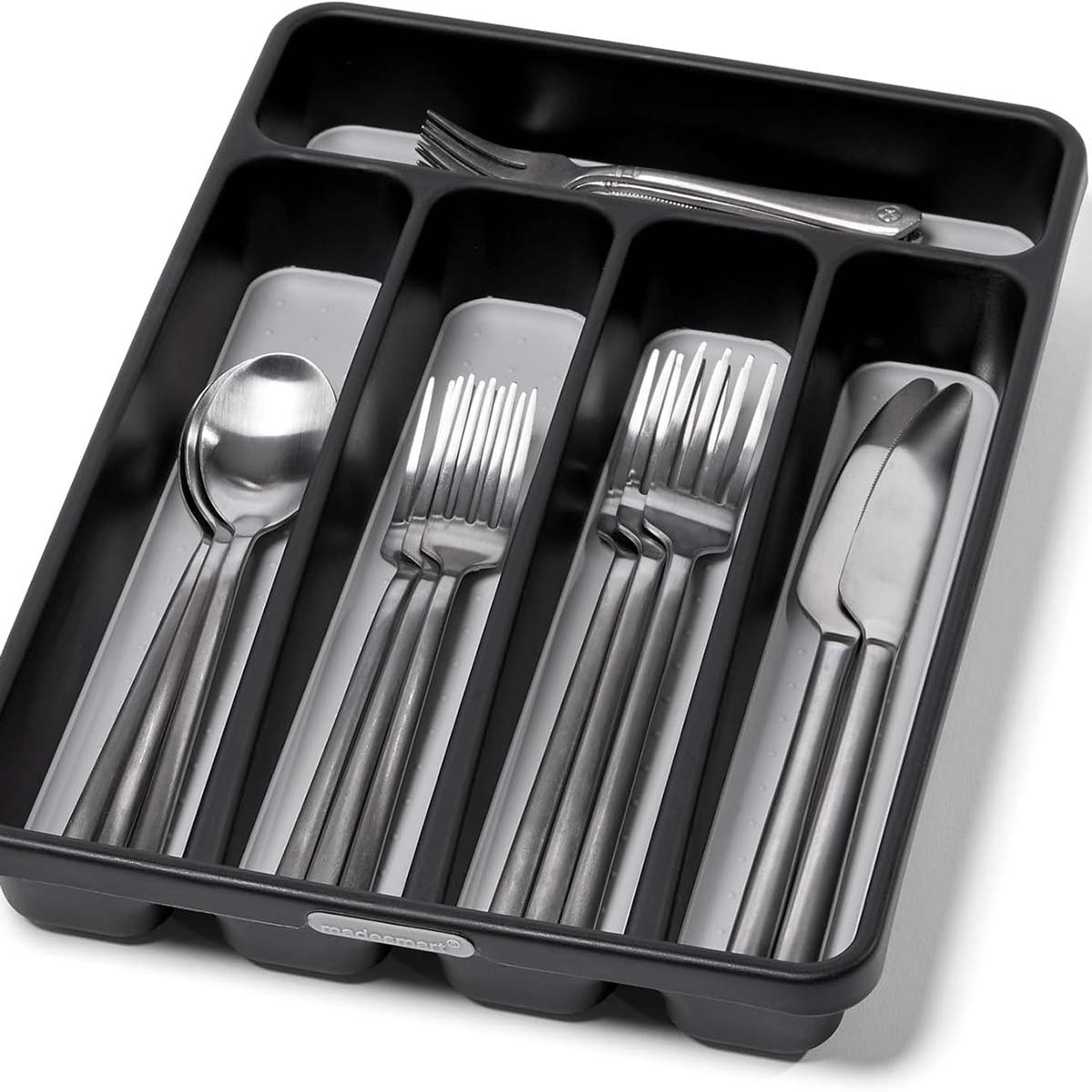 Latitude Run® Classic Mini Silverware Tray, Soft Grip, Non-Slip Kitchen ...