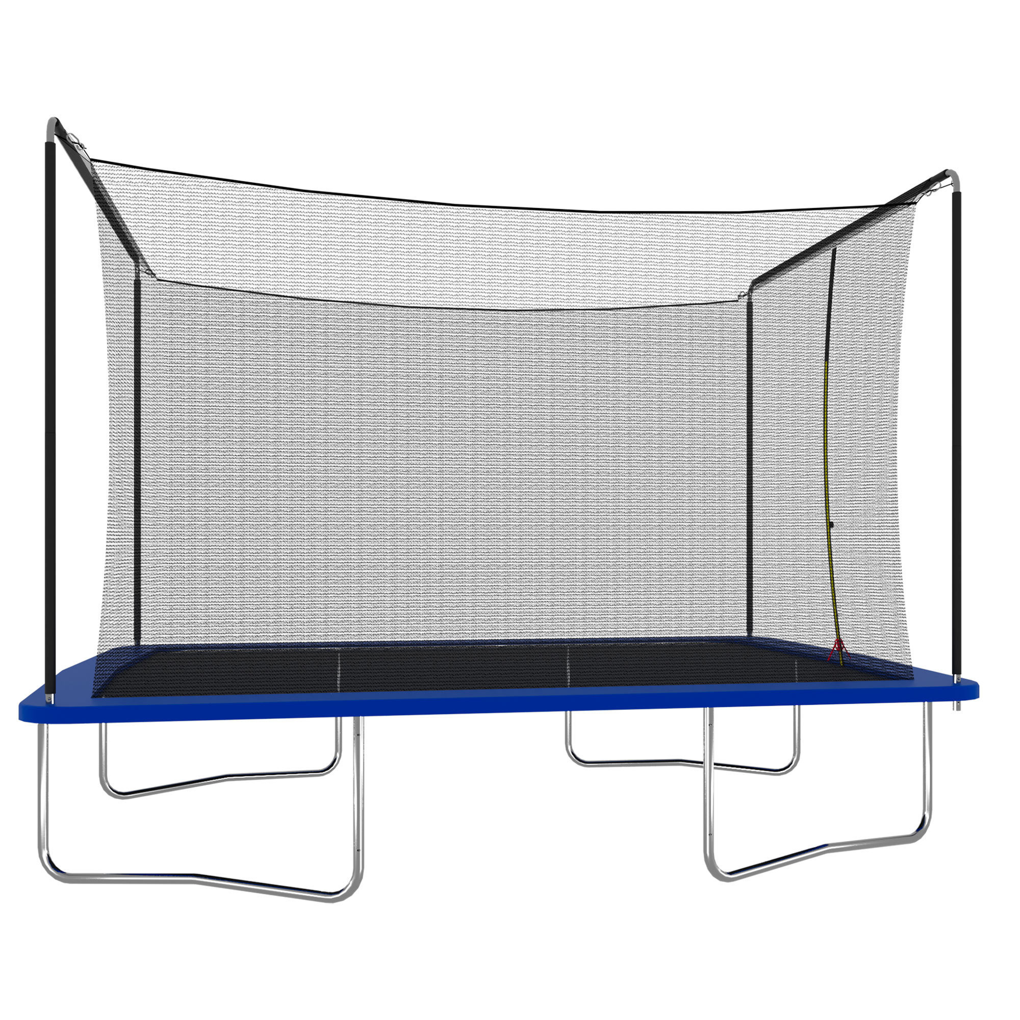 DROP Bath and Kitchen 12 Rectangle Backyard Trampoline with Safety ...