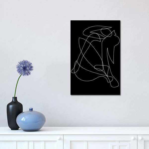 East Urban Home " Deconstructed Lines Figure " by Mambo Art Studio ...