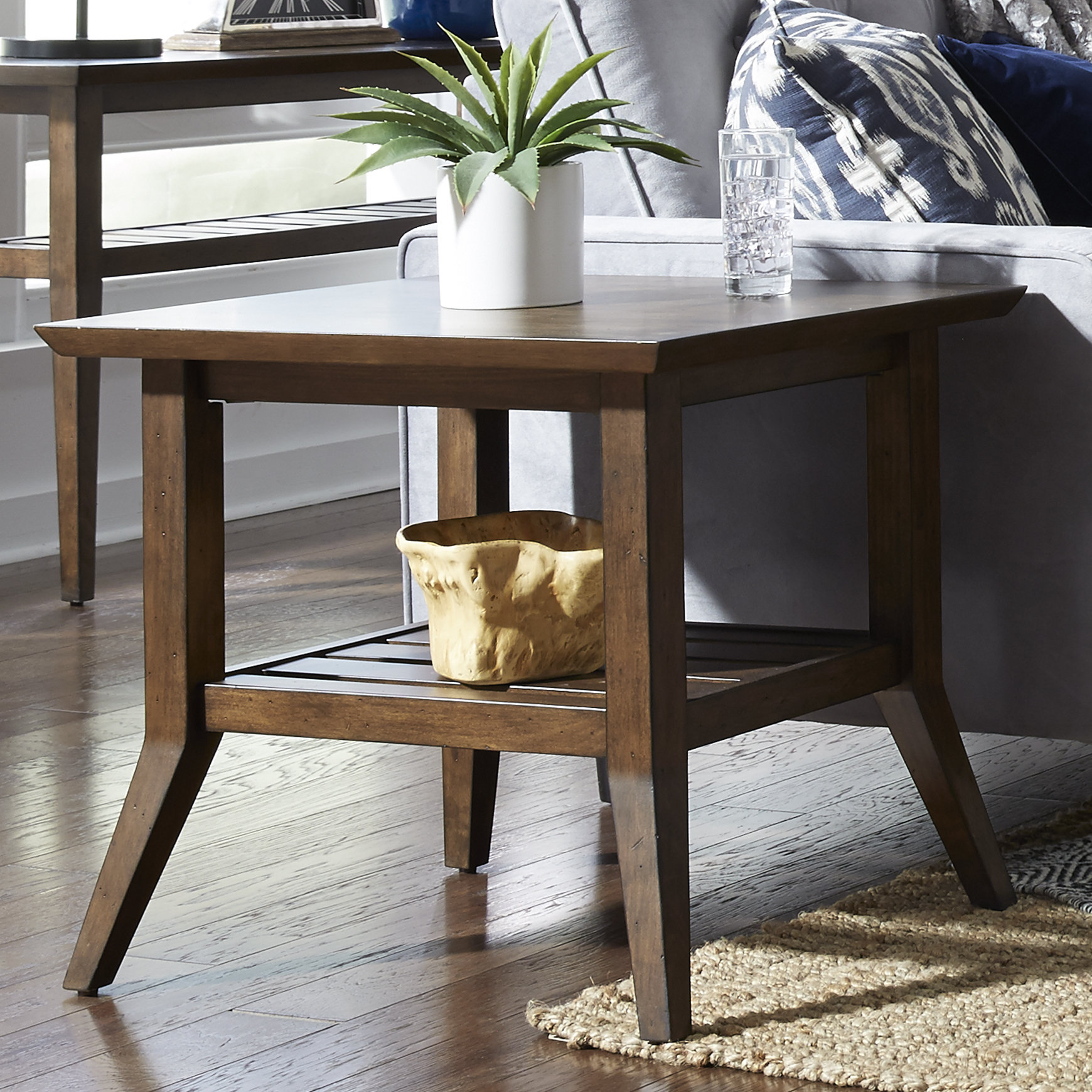 Wade Logan Arees End Table With Storage & Reviews | Wayfair