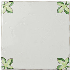 Merola Tile Novecento Paterna Series 5-1/8"x 5-1/8" Ceramic Decorative ...